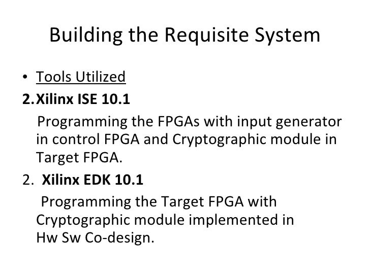 Hardware Software Partitioning Of Advanced Encryption Standard To Cou