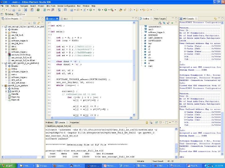 Hardware Software Partitioning Of Advanced Encryption Standard To Cou