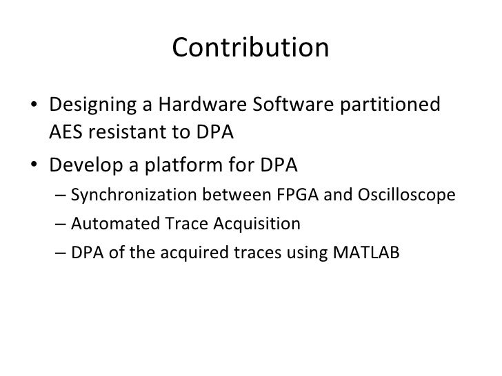 Hardware Software Partitioning Of Advanced Encryption Standard To Cou