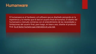 Hardware, software y humanware | PPTX