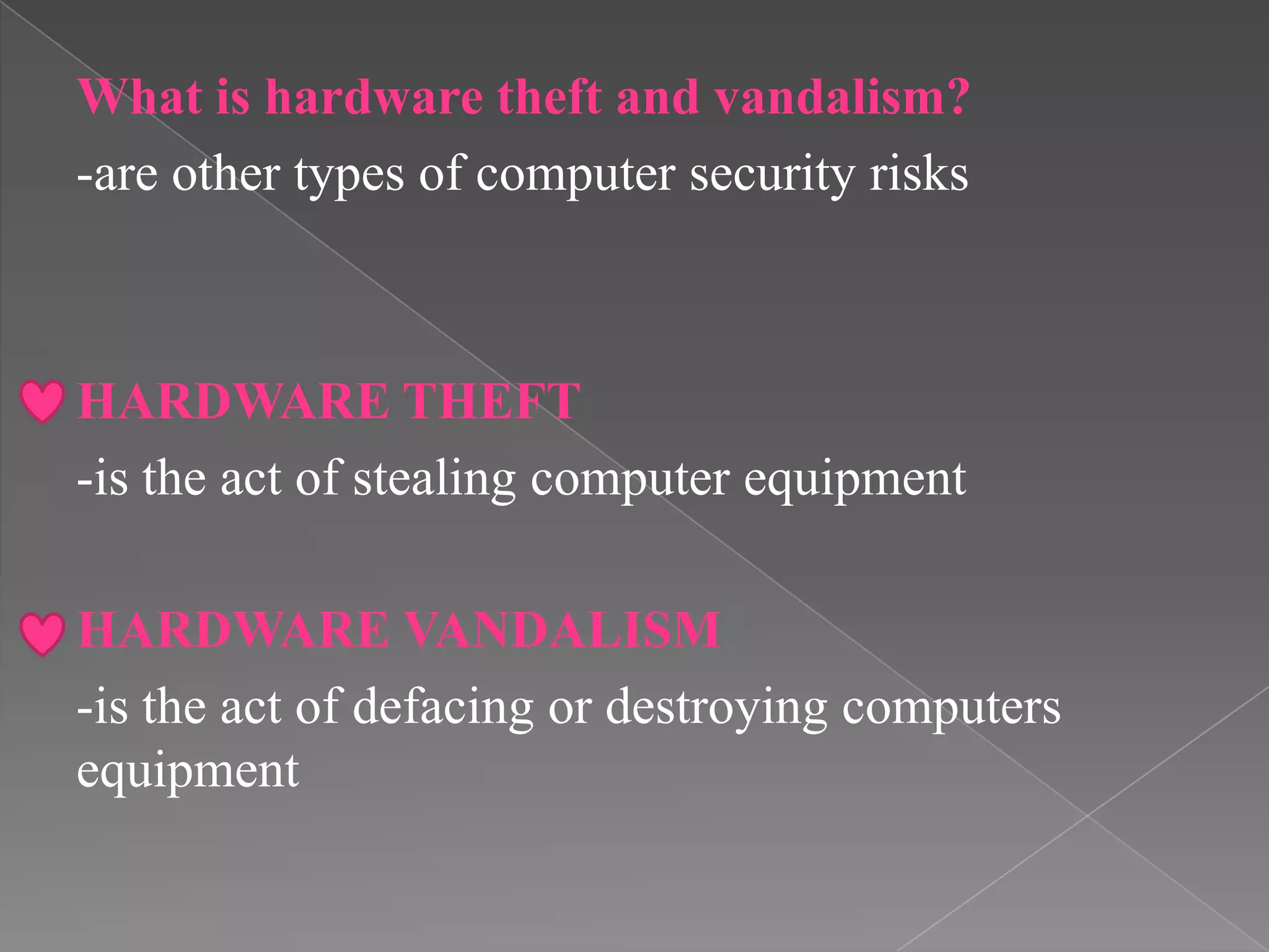 Hardware theft | PPTX