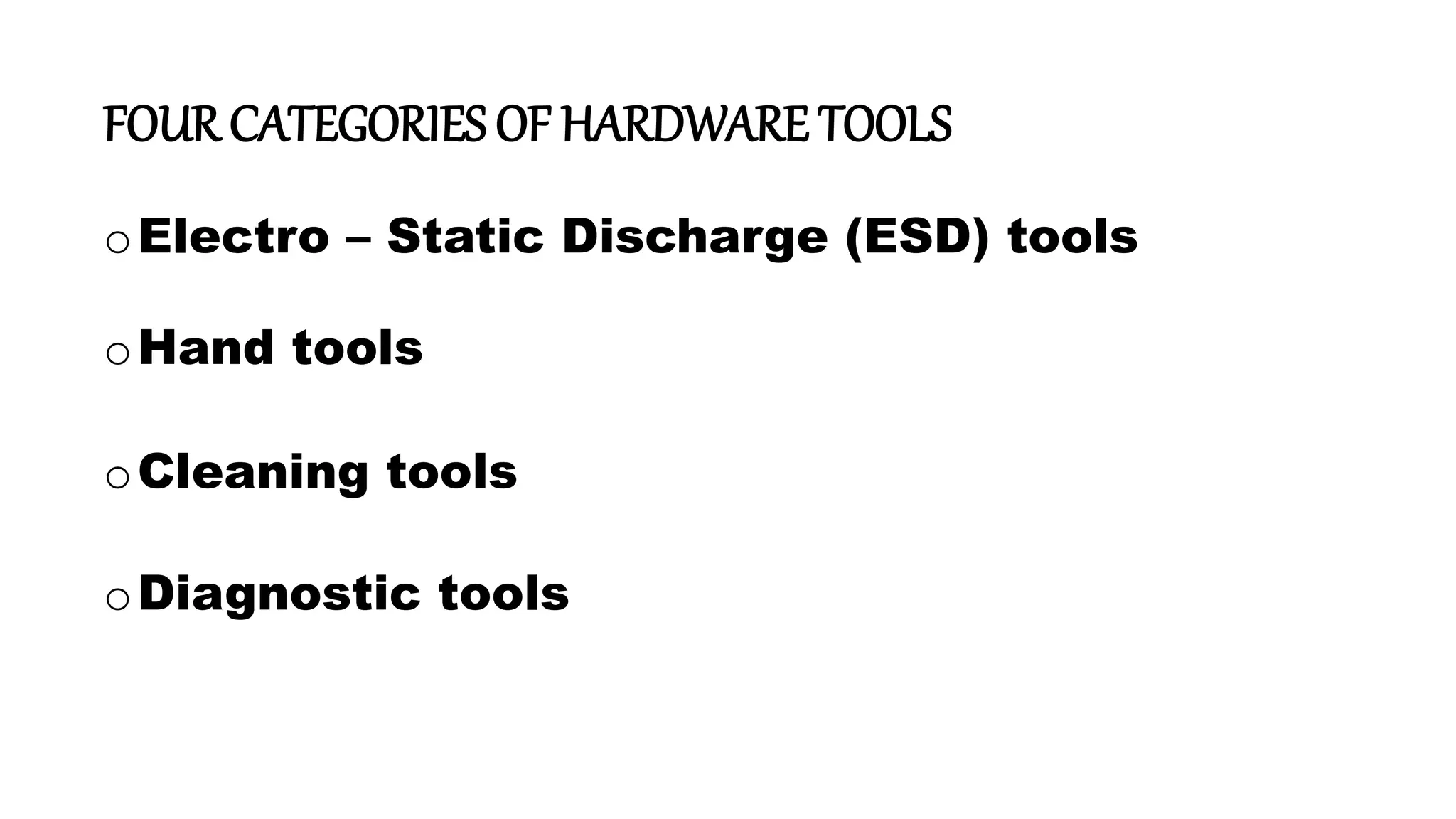 Hardware tools | PPTX