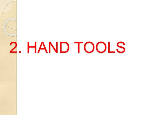 Hardware tools chs 8 | PPTX | Technology & Computing
