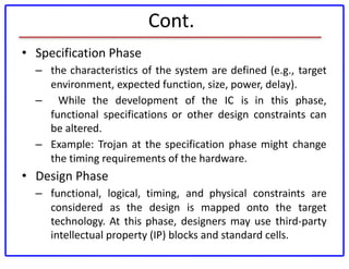 Hardware Trojan.ppt.pdfisthe hardware teojan | PDF