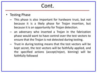 Hardware Trojan.ppt.pdfisthe hardware teojan | PDF