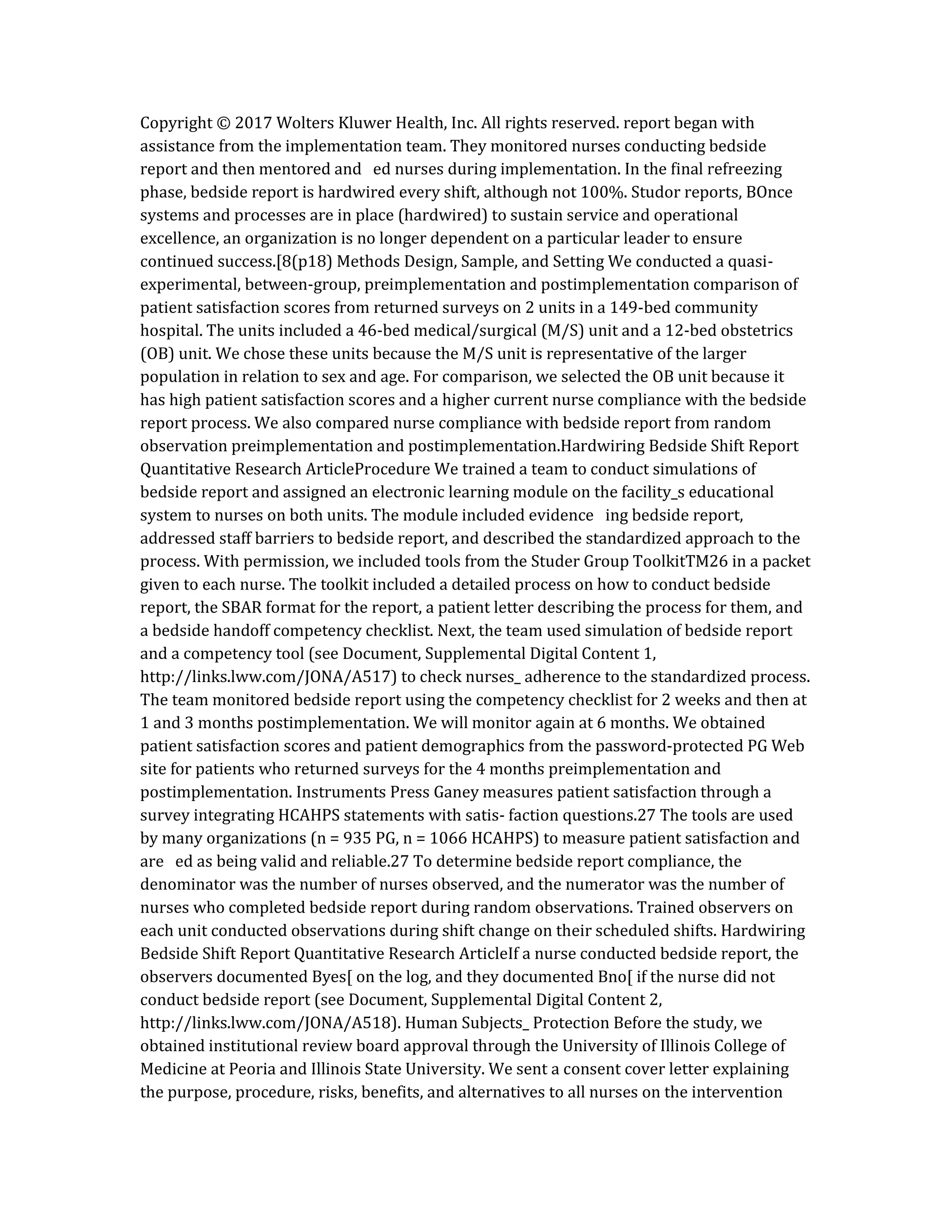 Hardwiring Bedside Shift Report Quantitative Research Article.pdf