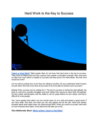 Hard Work Is The Key To Success Images