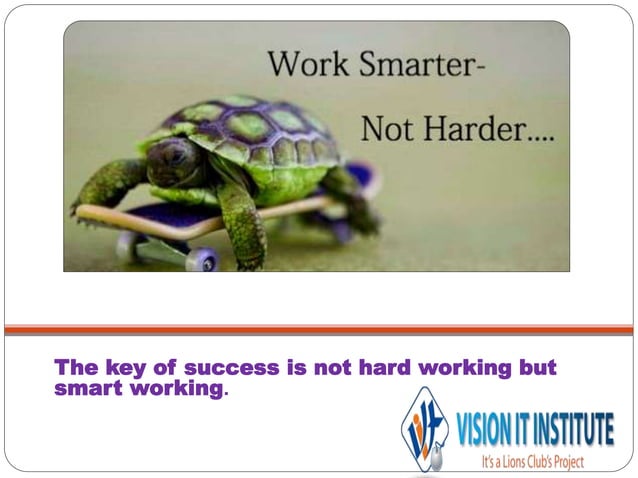Hard work or smart work | PPTX