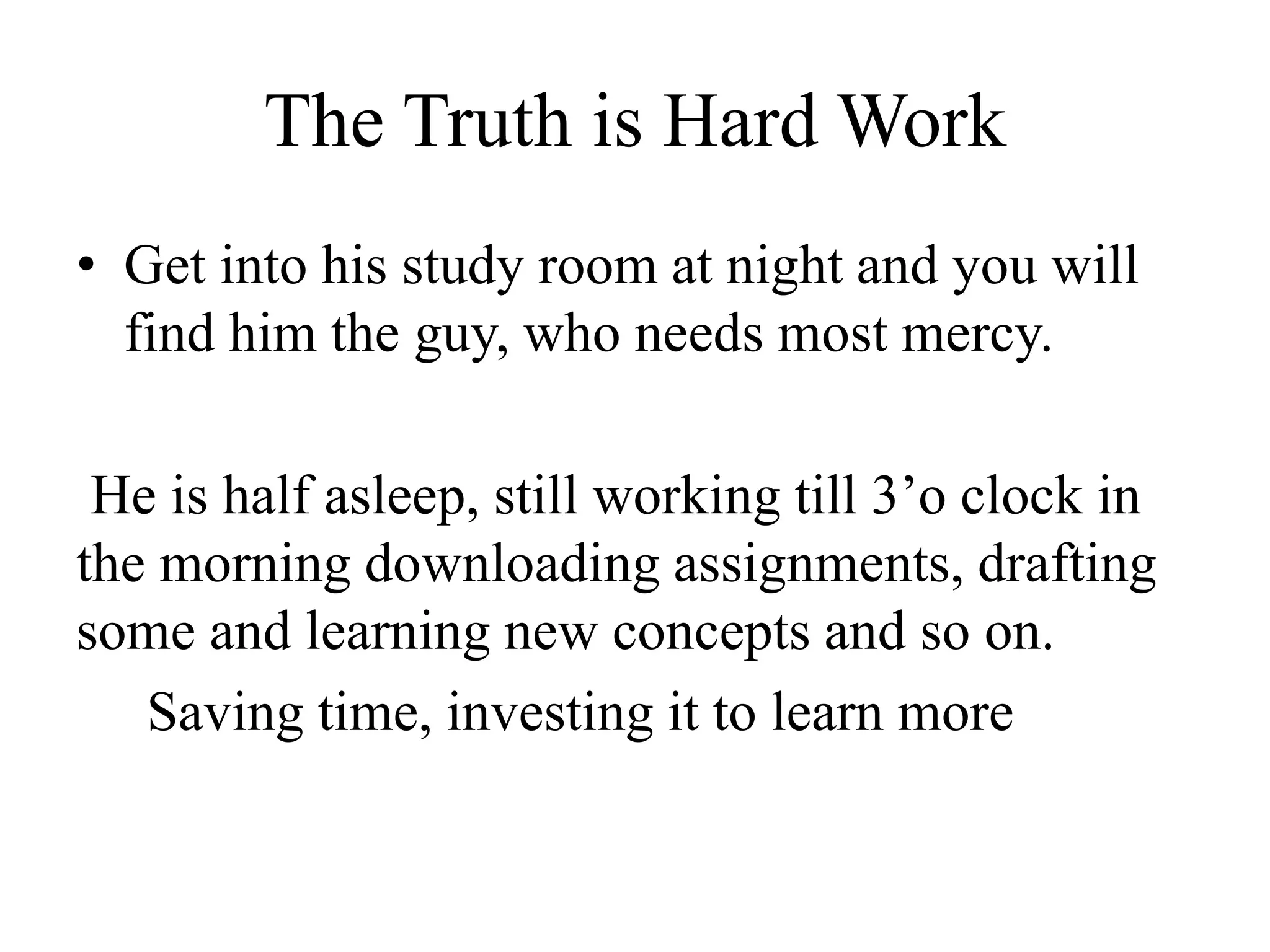 Hard Work is the key to success | PPTX