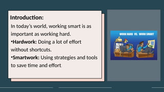 ''Hard Work vs. Smart Work - Choosing the Right Path'' | PPTX