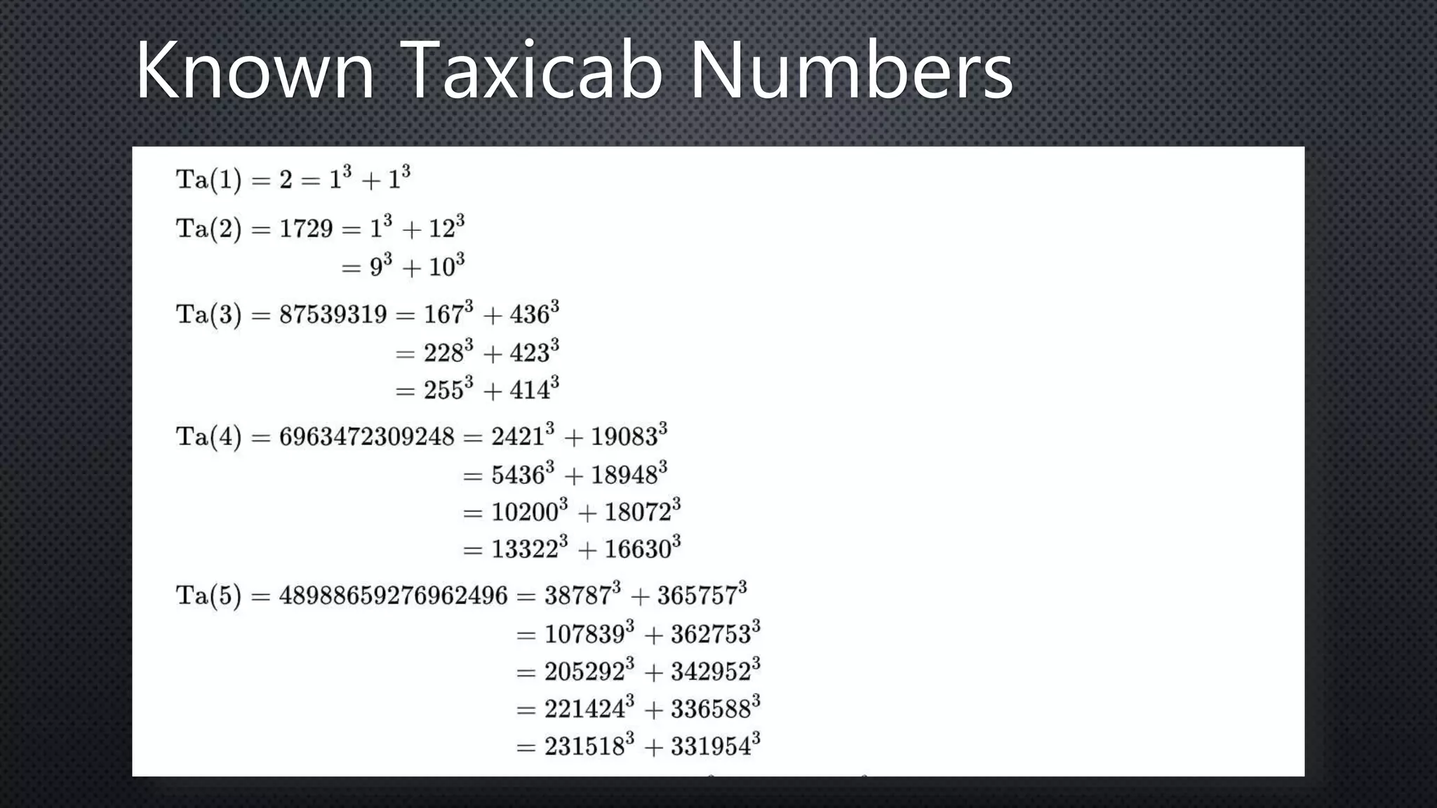 Hardy-Ramanujan number | PPTX