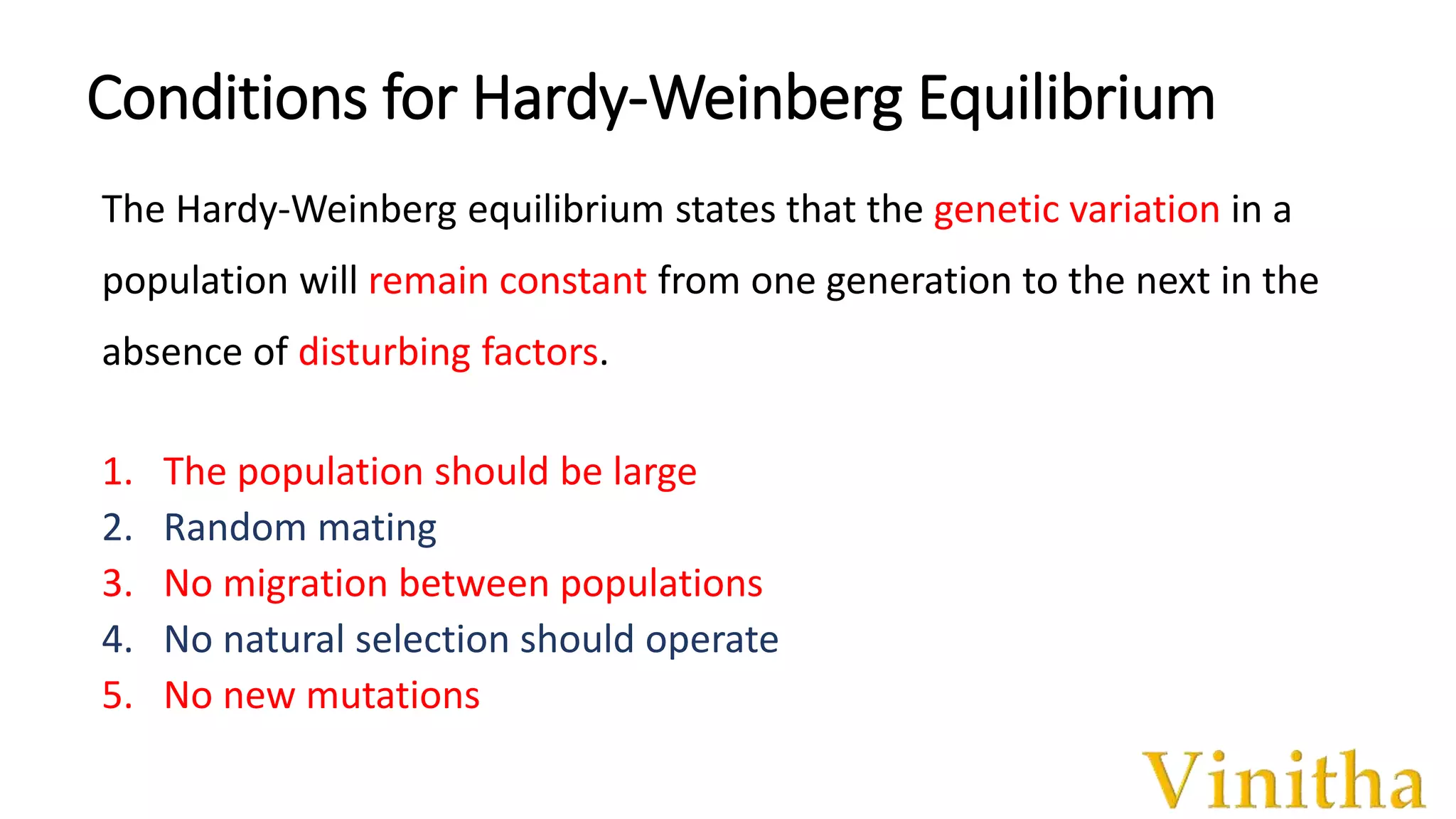 Hardy weinberg equilibrium | PPTX