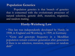 Hardy weinberg law | PPT