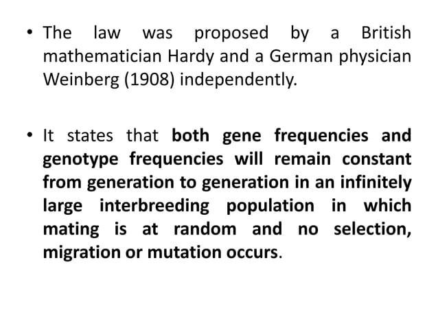 Hardy-weinberg principle | PPTX