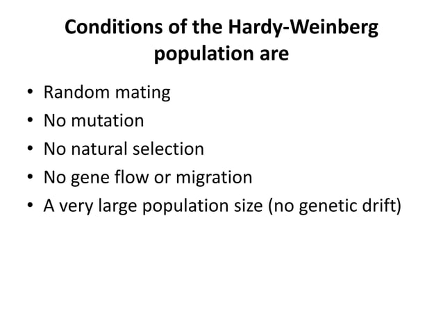 Hardy-weinberg principle | PPTX