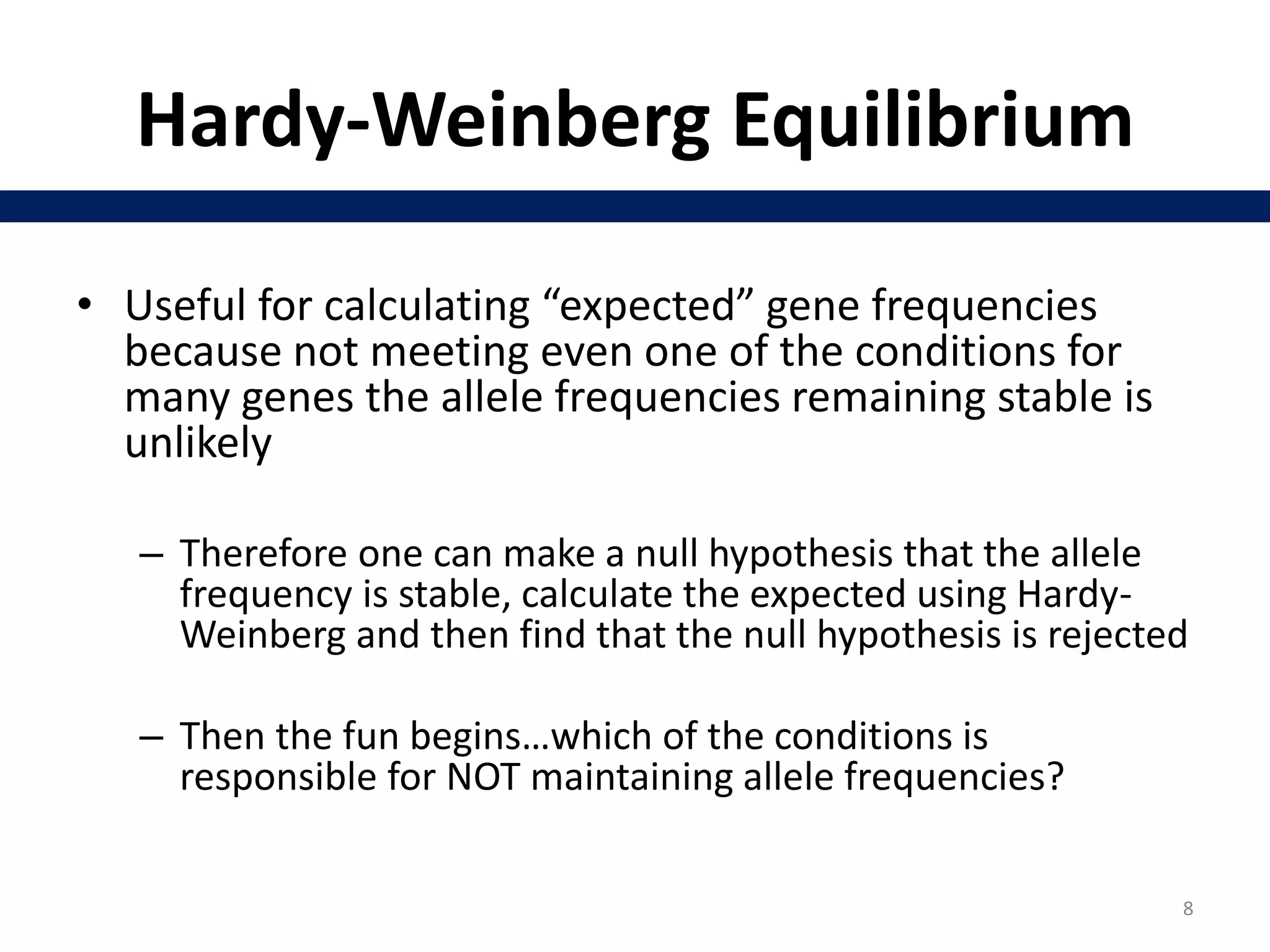 Hardy Weinberg Equilibrium and Equation.pptx