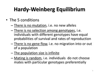 Hardy Weinberg Equilibrium and Equation.pptx
