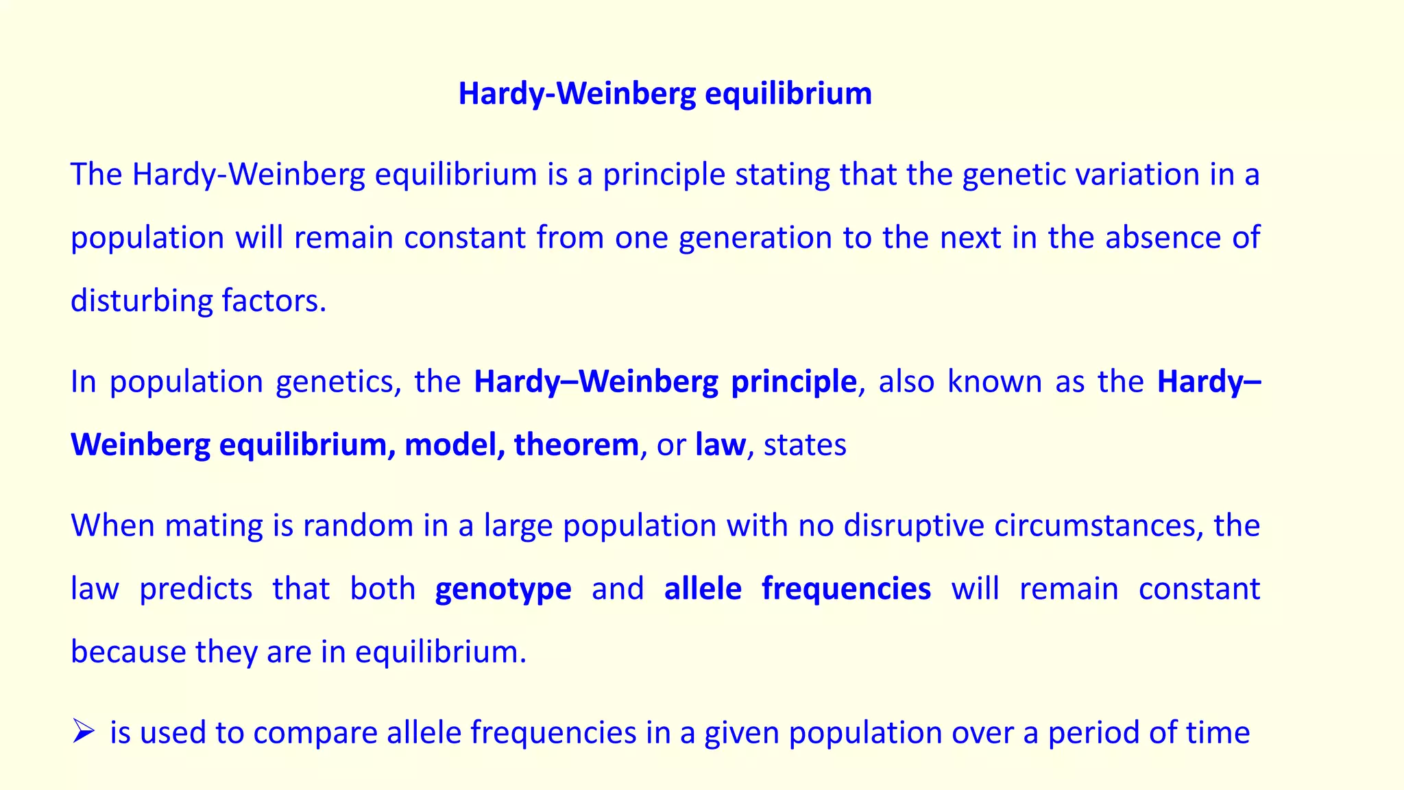 Hardy weinberg equilibrium | PPTX