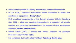 Hardy weinberg equilibrium | PPTX