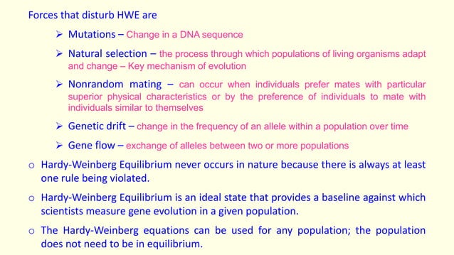 Hardy weinberg equilibrium | PPTX
