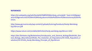 Hardy weinberg equilibrium | PPTX