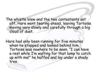 Hare and the tortoise | PPT