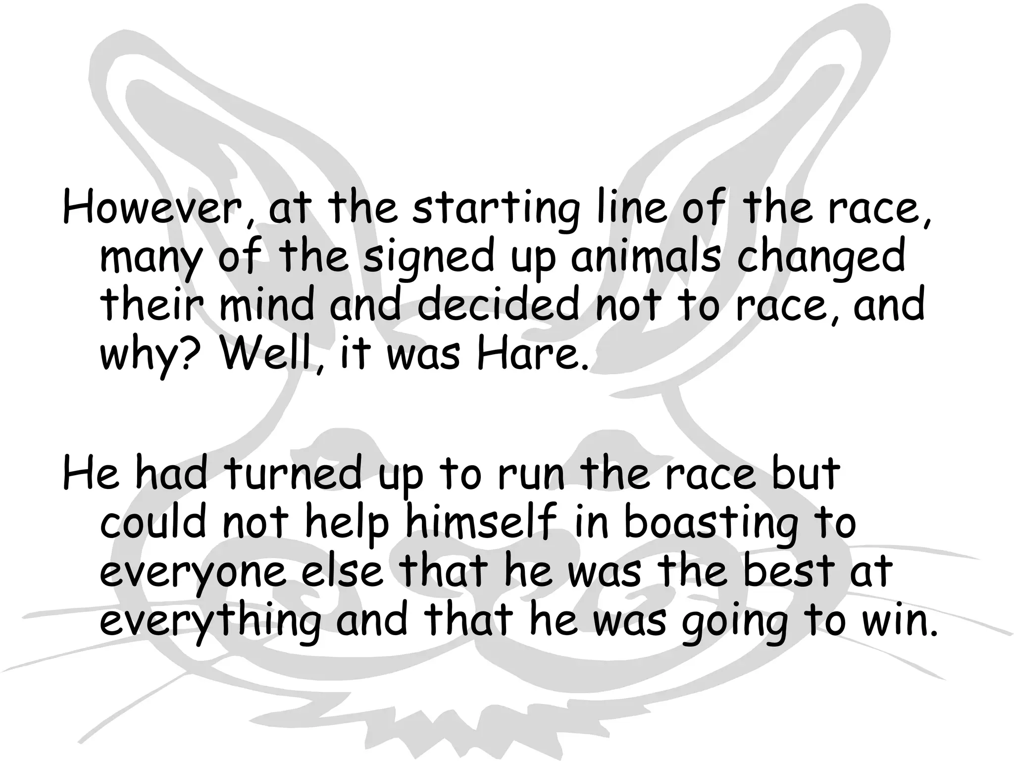 Hare and the Tortoise moral story retold | PPT