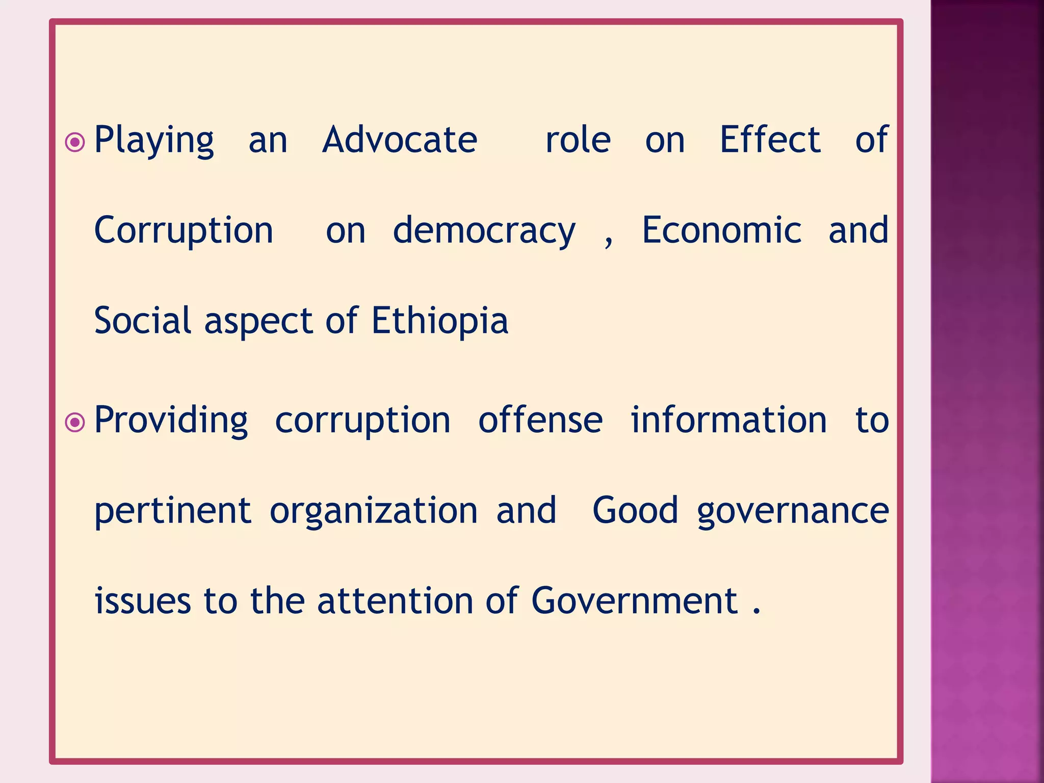 Haregot abreha ethiopian civil socities working on anti corruption ...