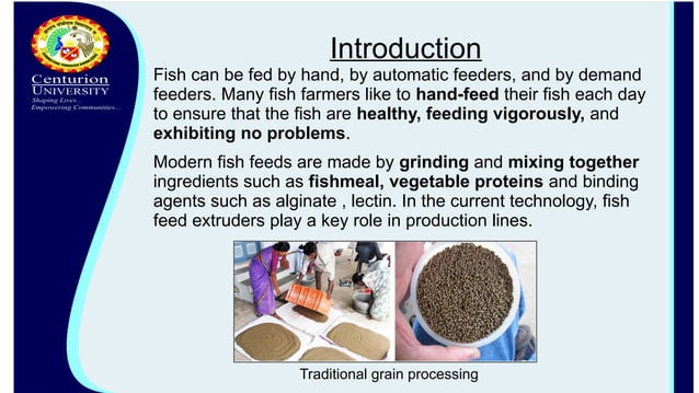 various feeding methods for aquaculture practices by indian farmers | PPT