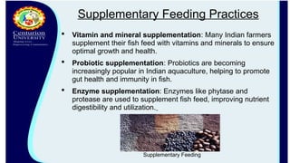various feeding methods for aquaculture practices by indian farmers | PPT