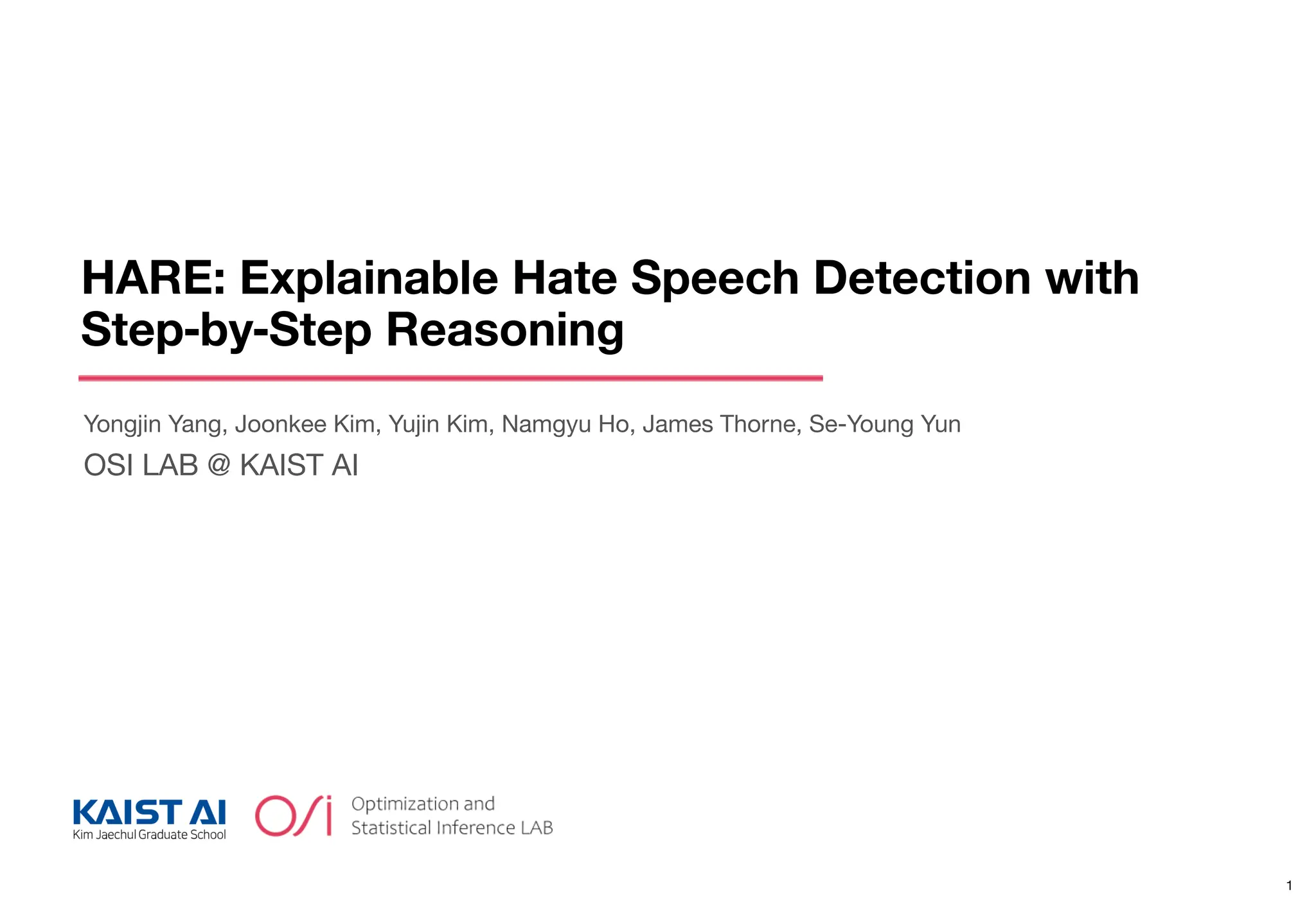 Hare Explainable Hate Speech Detection With Step By Step Reasoning Ppt