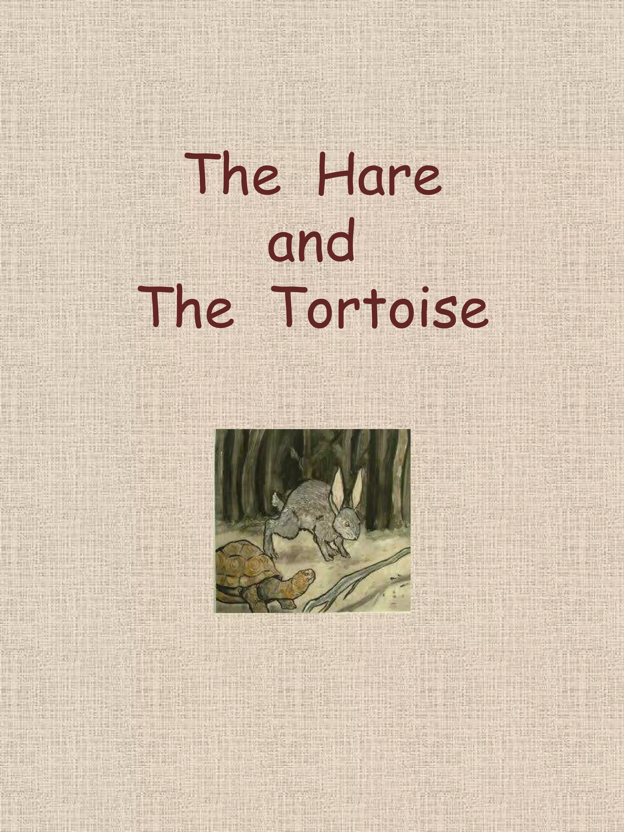 The Hare and The Tortoise | PPTX