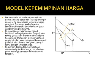 Harga dan Output di Pasar Monopolistis dan Oligopoly | PPTX