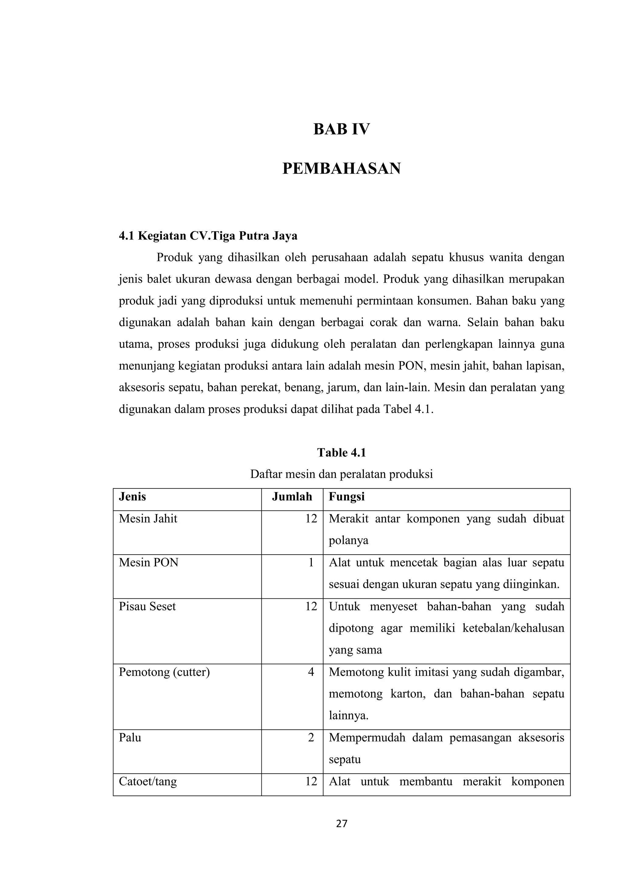 Harga pokok proses sepatu | DOCX