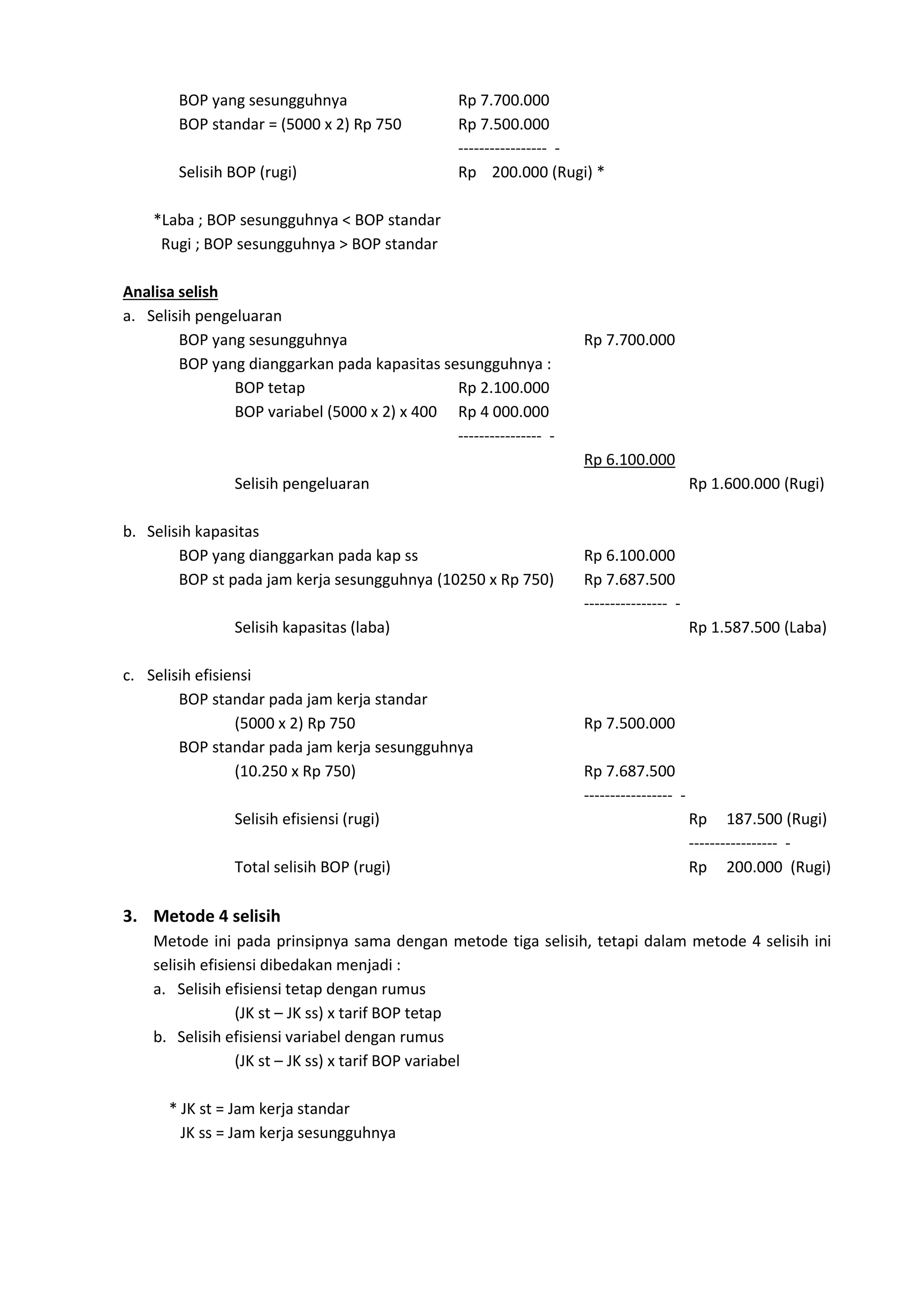 Harga pokok standar | PDF