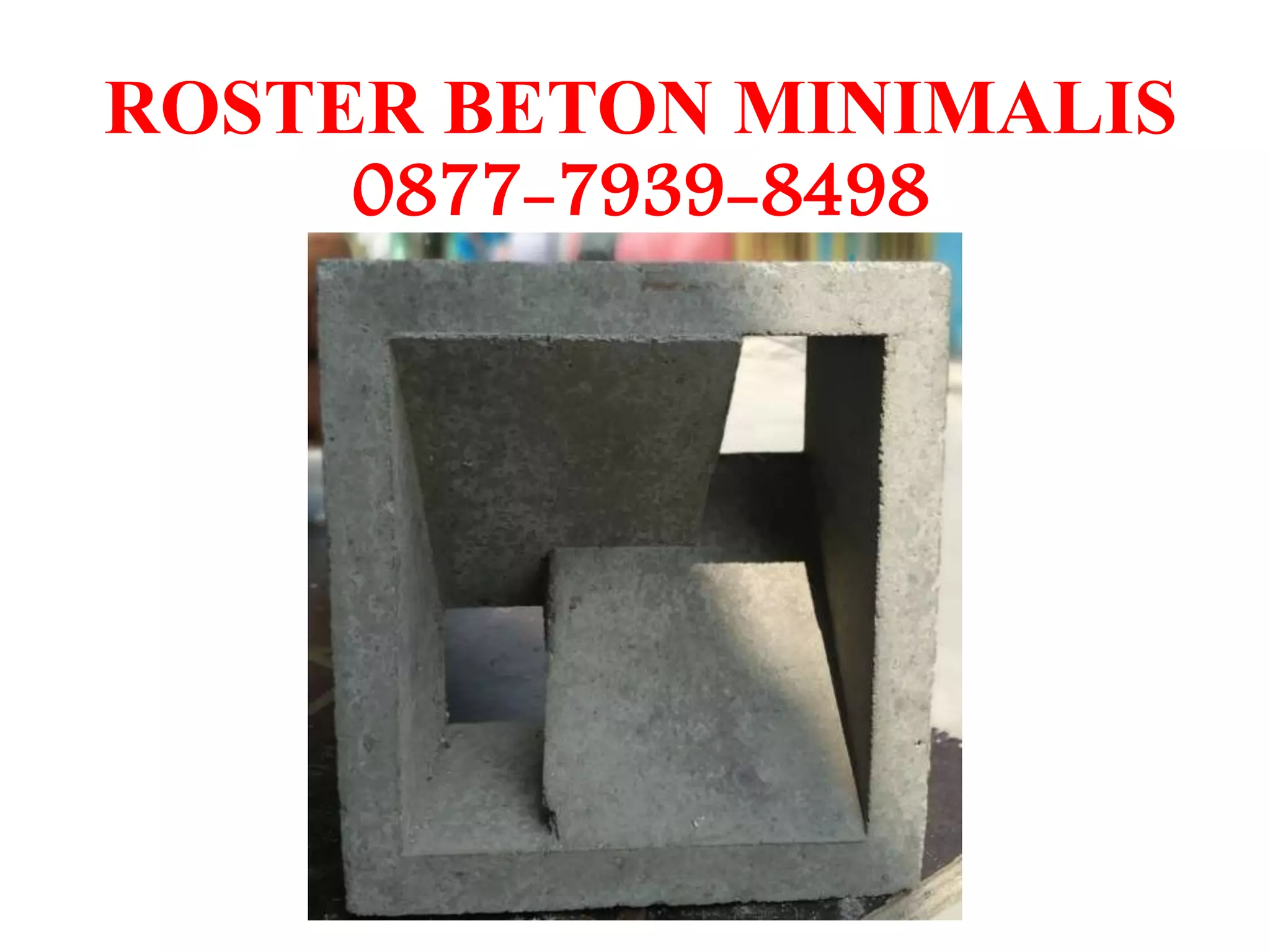 Harga roster beton minimalis terbaru 2020 di indonesia | PPT