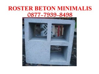 Harga roster beton minimalis terbaru 2020 di indonesia | PPT