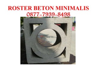Harga roster beton minimalis terbaru 2020 di indonesia | PPT