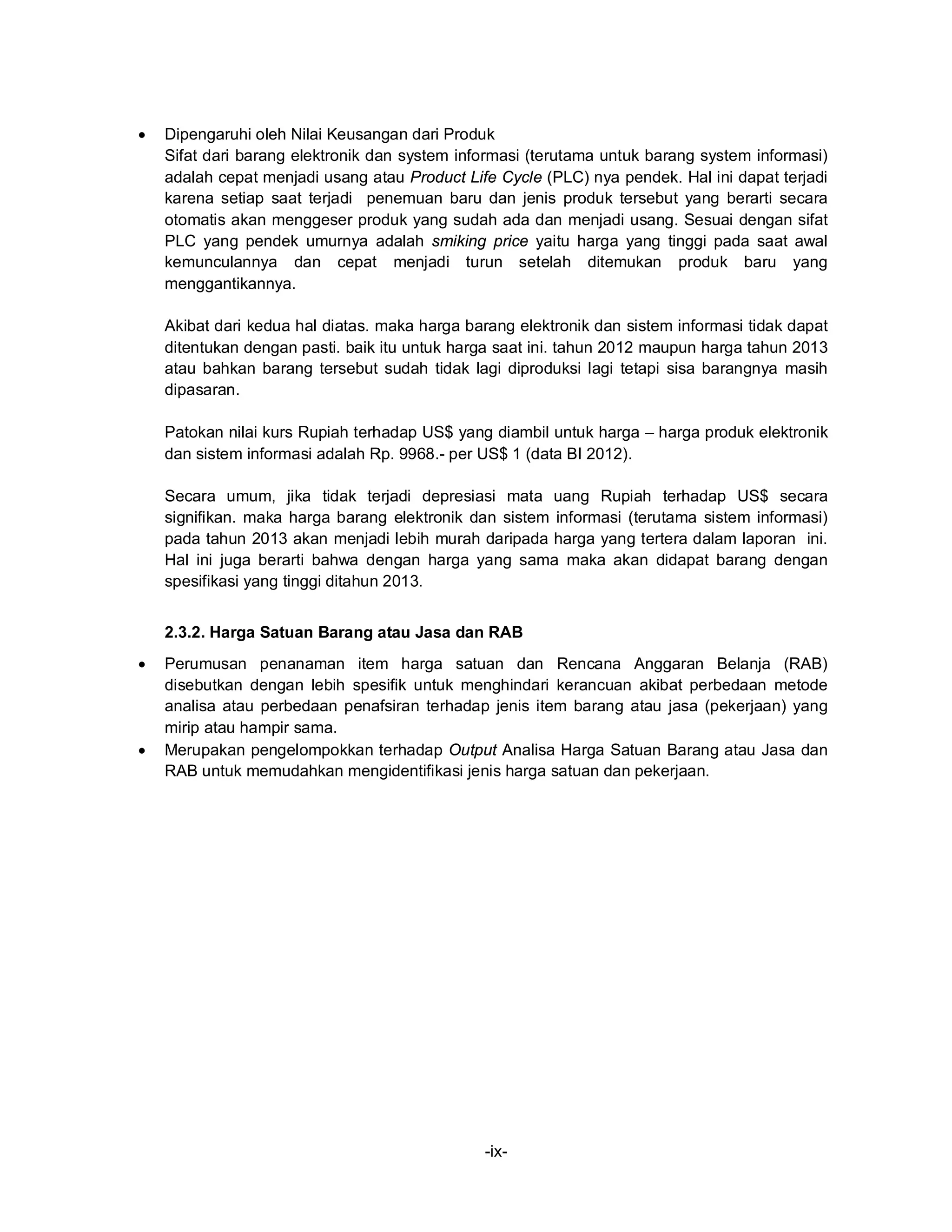 Harga satuan barang | PDF