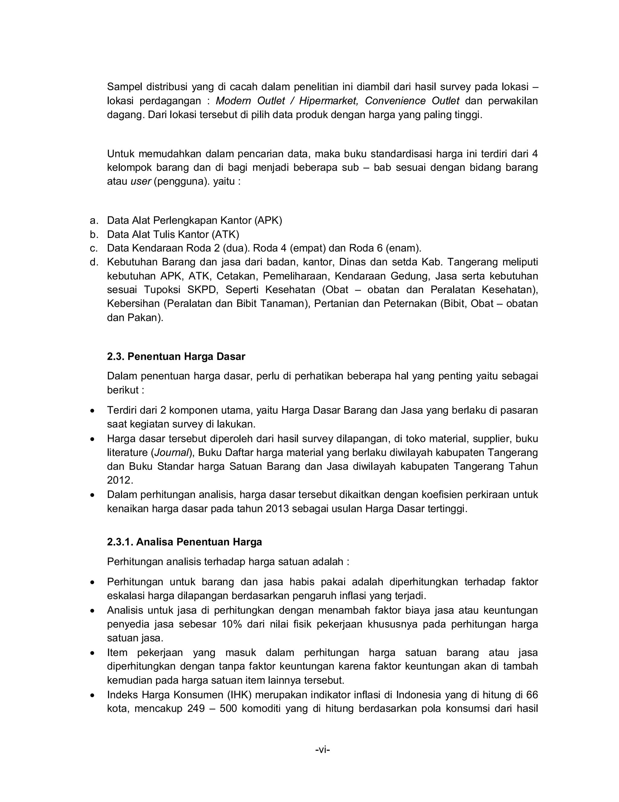 Harga satuan barang | PDF