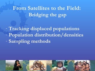 Natural Disasters and Complex Emergencies: Geo-Referencing their Human ...