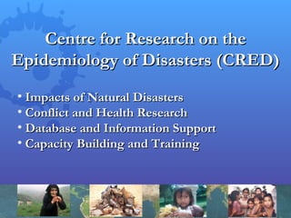 Natural Disasters and Complex Emergencies: Geo-Referencing their Human ...