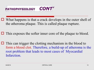 myocardial infaction etiology and pathogenisis by Dr Harikrishna S | PPT