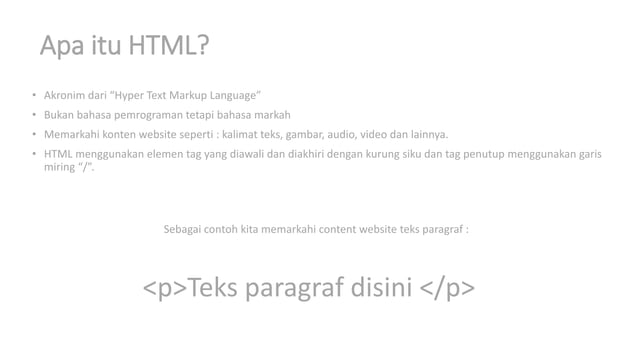 HTML dan CSS | PPTX