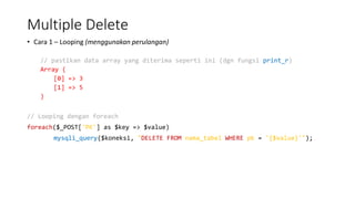 Algoritma Simple Pagination dengan PHP | PPTX