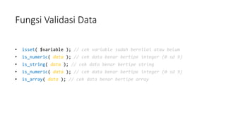 Algoritma Simple Pagination dengan PHP | PPTX