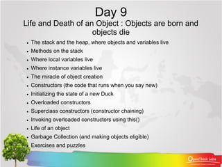 OpenThink Labs Training : Diving into Java, The Head First Way | PDF ...