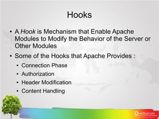 Apache2 BootCamp : Understanding Apache Internals | PPT