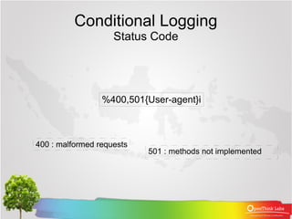 Apache2 BootCamp : Logging and Monitoring | PPT