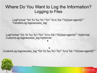 Apache2 BootCamp : Logging and Monitoring | PPT